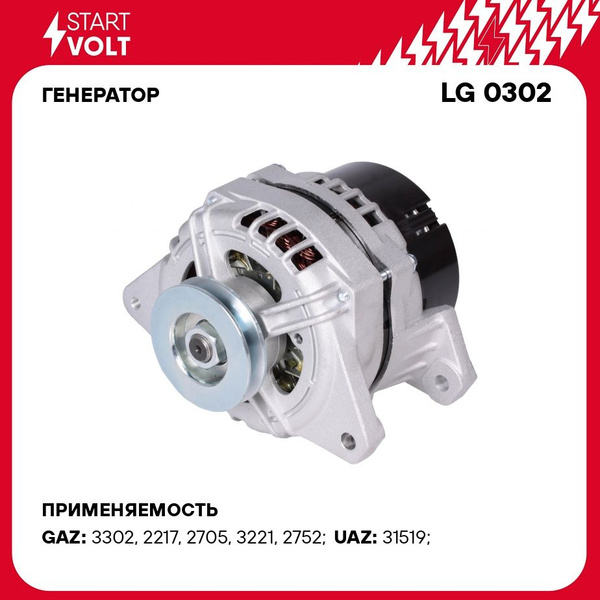 Генератор для автомобилей ГАЗ 2410/3302 с дв. ЗМЗ 4025.10/4026.10/ГАЗ 33104 с дв. Д 245.7 140А ...