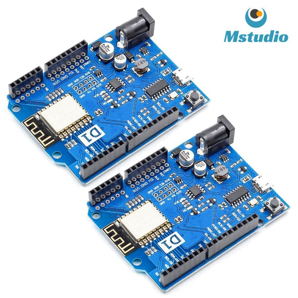 2 шт Контроллер Wi Fi Wemos D1 Uno R3 на базе модуля Esp8266 Esp 12f купить с доставкой по