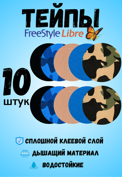 Тейпы для Freestyle Libre датчик пластырь для либры фристайл - купить с ...