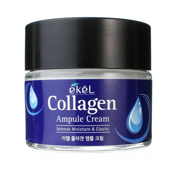 Ekel крем для лица ампульный Ampule Cream Collagen с коллагеном, 70 мл ...