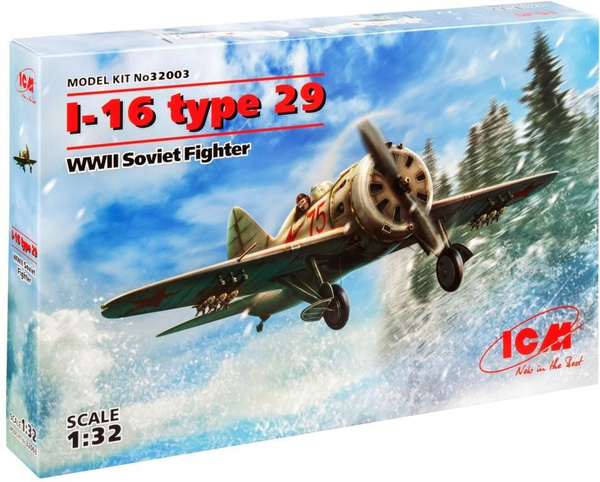 Сборная модель Советский истребитель И-16 тип 29 (1/32) 32003 ICM ...