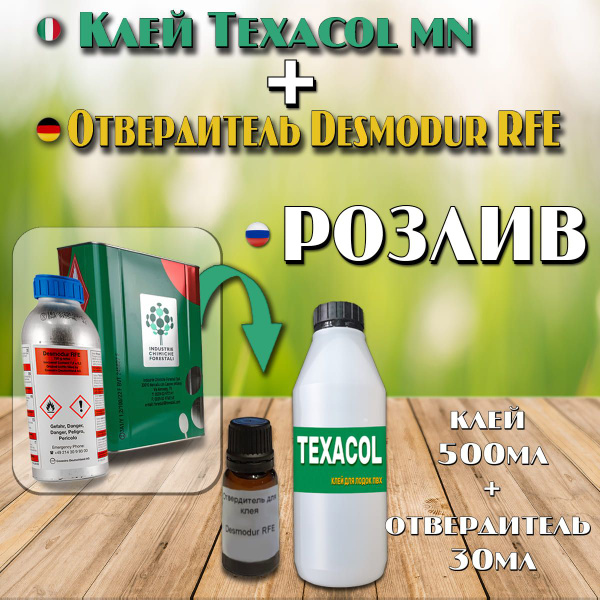 Клей для лодок ПВХ двухкомпонентный TEXACOL MN150 и отвердитель Desmodur RFE (500+30)мл купить ...