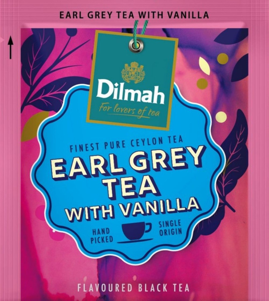 Чай черный Dilmah Ceylon Earl Grey Vanilla в пакетиках, 100 шт - купить ...
