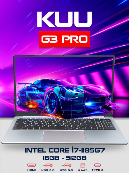 Ноутбук KUU G3 Pro, серый купить по низкой цене: отзывы, фото ...
