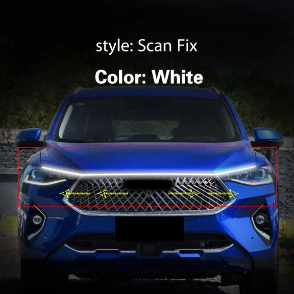 Автомобильные декоративные атмосферные лампы DRL 12 В для Haval F7 F7X 2019-2021,украшение фар ...