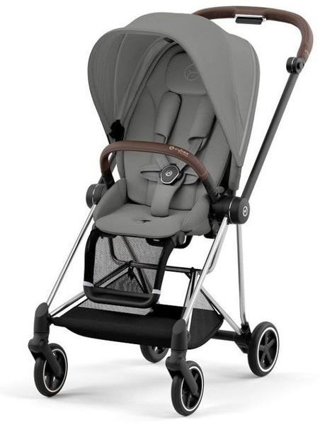 Коляска Cybex MIOS III Mirage Grey на раме Chrome Brown - купить с ...
