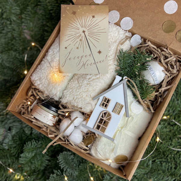 Подарочный набор женский новогодний, подарок на Новый год маме, подруге ...