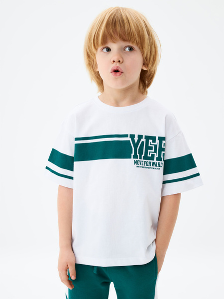 Футболка Sela, размер 110, цвет белый, 100% хлопок - купить по выгодной цене в интернет-магазине ...