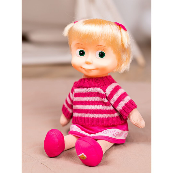 Мягкая игрушка Маша и медведь, музыкальная кукла Маша пупс 28 см ...