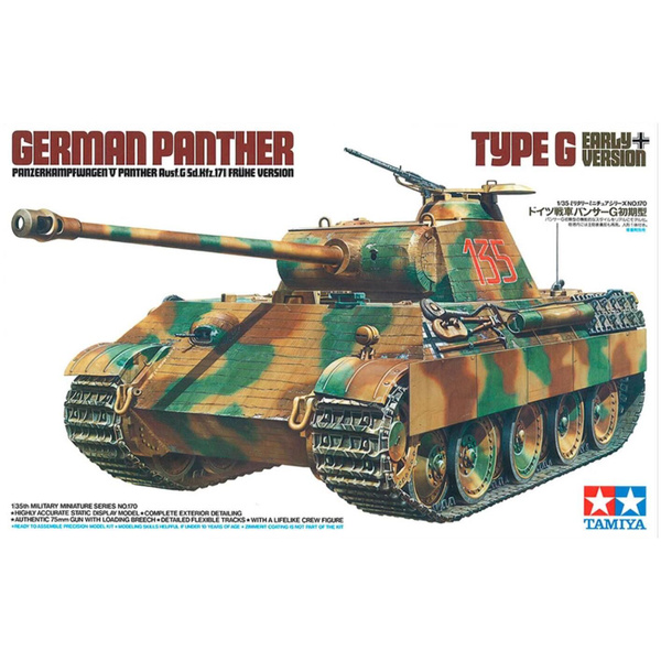 Tamiya 35170 1/35 танковый комплект немецкого типа Panther Ausf. G Sd ...