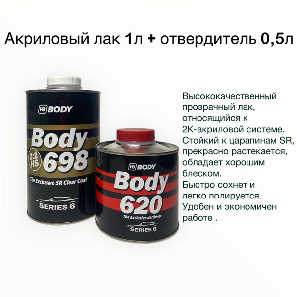 Лак автомобильный BodyParts по низкой цене с доставкой в интернет-магазине OZON (1334205226)