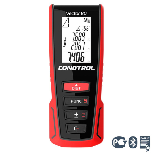 Купить Лазерный дальномер-рулетка CONDTROL Vector 80 по выгодной цене в ...
