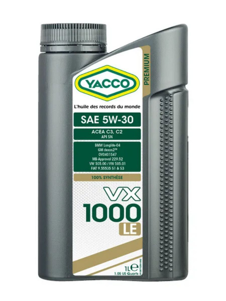 Масло моторное YACCO 5W-30 Синтетическое - купить в интернет-магазине ...