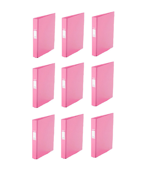 Bantex Папка на 2-х кольцах, 35мм 1300-19 фуксия, 9 уп - купить с ...