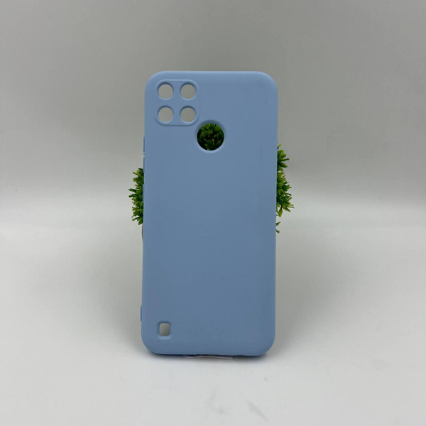 Realme C21Y/ C25Y плотный силиконовый чехол с Soft-touch покрытием ...