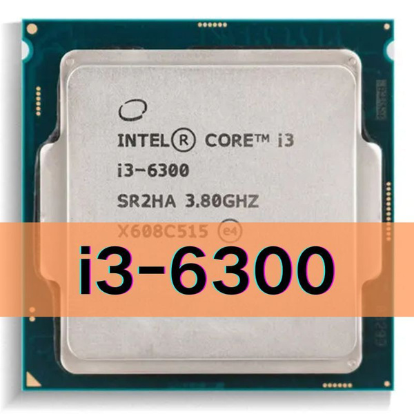 Процессор Intel Core i3 6-го поколения, OEM (без кулера), 2 яд., 3.8 ...