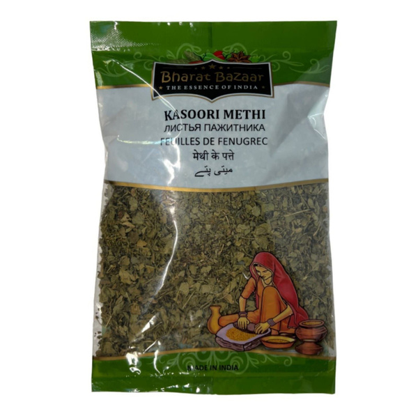 Bharat BAZAAR Kasoori Methi Листья Пажитника 50 г - купить с доставкой ...