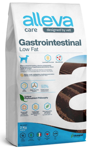 ALLEVA Care беззерновой корм для собак сухой Gastrointestinal Low Fat ...