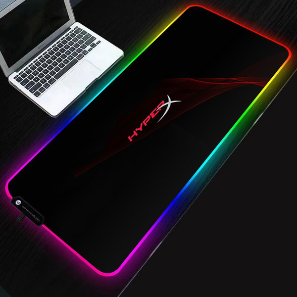 Игровой коврик для мыши HyperX Светящийся коврик для мыши, XXL, черный ...