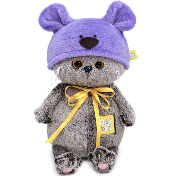 Кот Басик Бэби Будибаса BB-100 в шапке "Мышка" 20 см Basik Baby ...