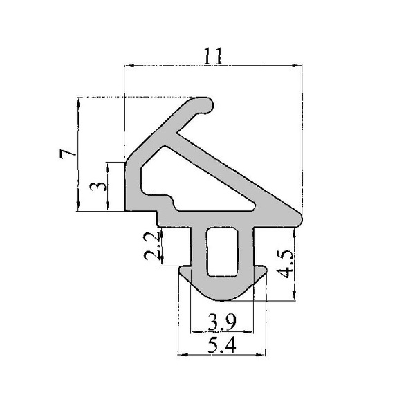 Уплотнитель универсальный KBE 228 усиленный Pro100, (EPDM), Упаковка 10 ...