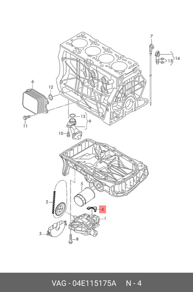 Фильтр масляный Sauvage 04E 115 175 A - купить по выгодным ценам в ...