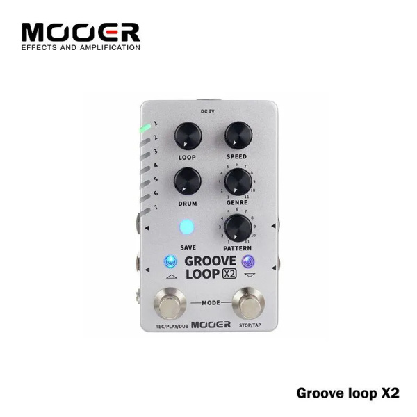 Mooer Groove loop X2 Электрогитара монолитный Стерео петлитель эффект ...