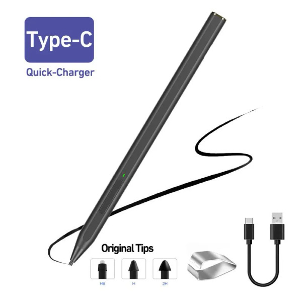 Uogic Стилус-карандаш Type-C для Surface Pro 9 8 3/4/5/6/7 X Microsoft ... Uogic Стилус-карандаш Type-C для Surface Pro 9 8 3/4/5/6/7 X Microsoft ...