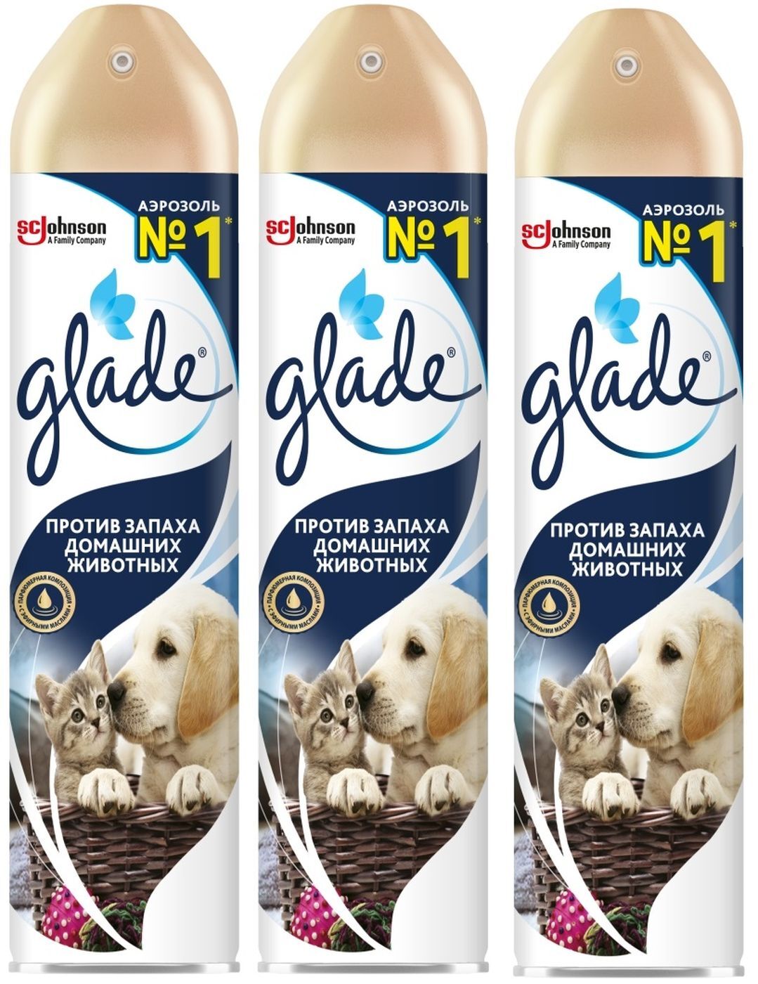 Нейтрализатор запахов автомобиля Glade Против запаха домашних животных ...