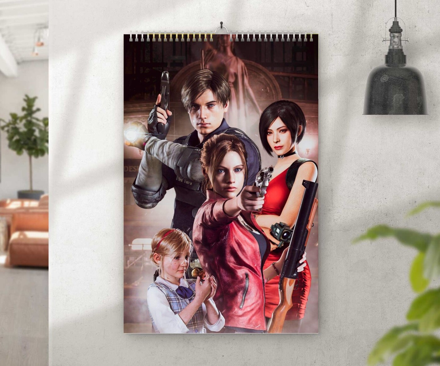Календарь MIGOM Настенный перекидной Принт А4 "Resident Evil, Резидент ...
