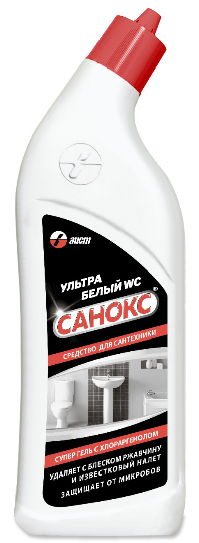 Средство чистящее "Санокс ультрабелый WC гель" для сантехники, унитазов ...