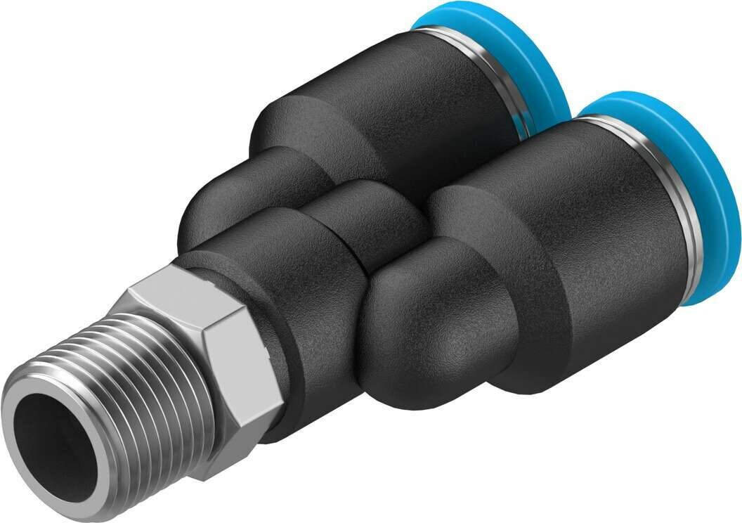 153140 Y-образное соединение с цанговым зажимом и резьбой QSY-1/4-6 ...