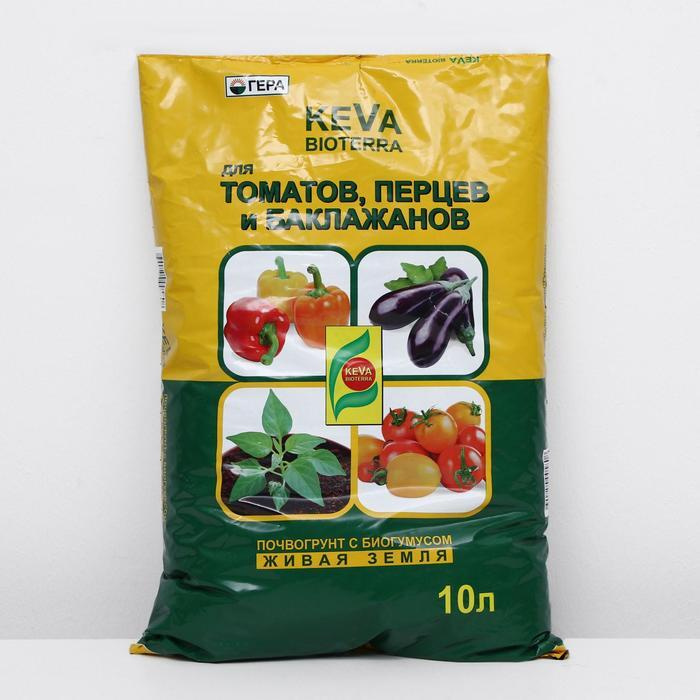 Почвогрунт KEVA BIOTERRA для томатов и перцев, 10 л - купить по низкой ...