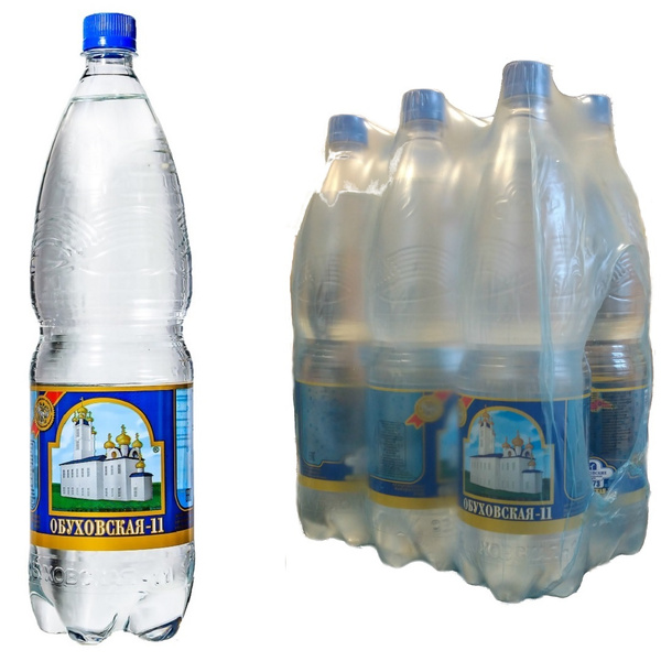 Обуховская Вода Минеральная Газированная 1500мл. 6шт - купить с ...