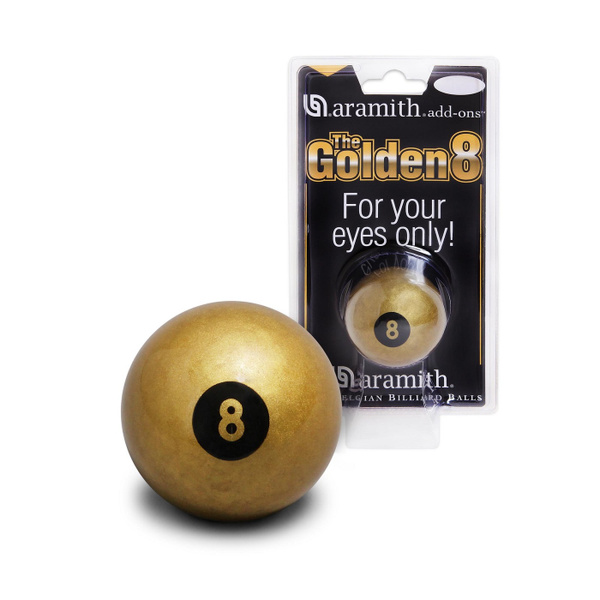 Шар бильярдный Aramith Golden №8 Pool 57,2 мм в блистере - купить с ...
