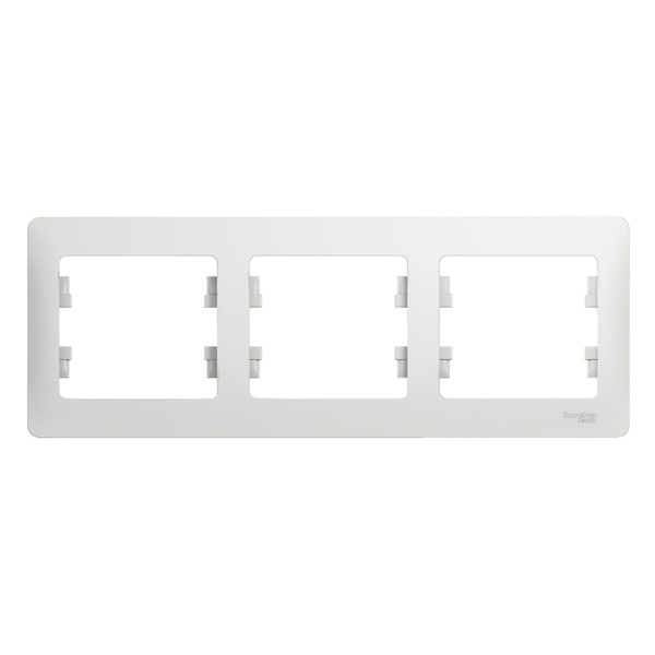 Systeme Electric Рамка электроустановочная Glossa, белый, 3 пост., 1 шт ...