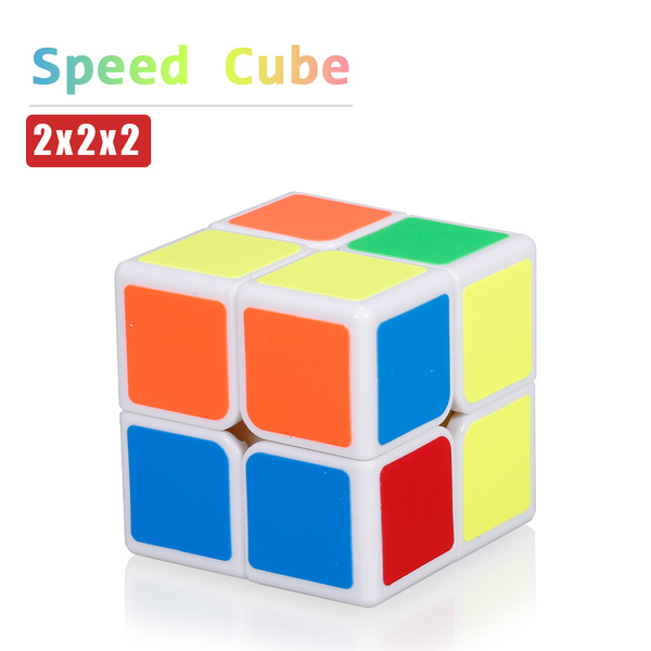Speed Cube 2x2x2 Скоростные блоки Легко поворачивающиеся Кубические ...