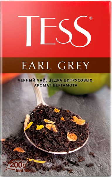 Чай листовой чёрный Tess Earl Grey, 200 г - купить с доставкой по ...