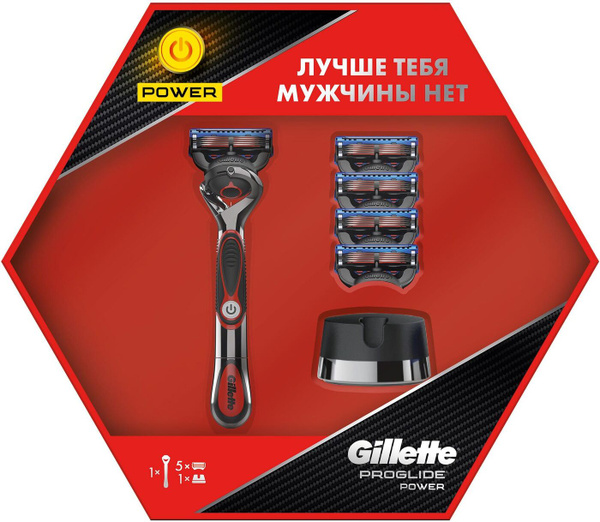 Подарочный набор Gillette: Proglide Power Бритва с 1 кассетой с ...