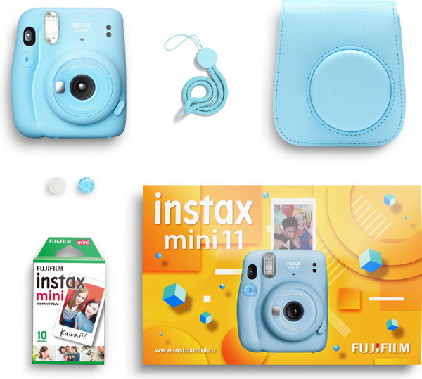 Набор Fujifilm INSTAX MINI 11 BLUE GEOMETRIC SET - купить с доставкой ...