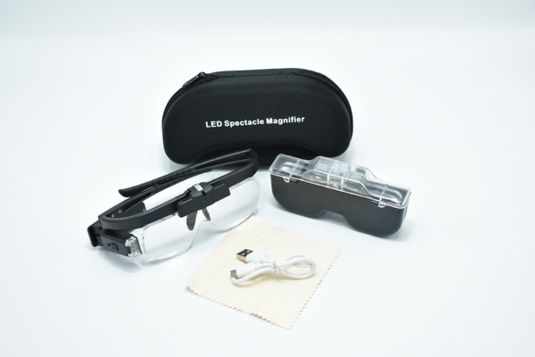 Лупа-очки Led Rechargeable Spectacle Magnifier - купить с доставкой по ...
