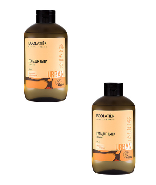 Ecolatier Релакс Грейпфрут и Клементин Гель для душа, 600 мл, 2 шт ...