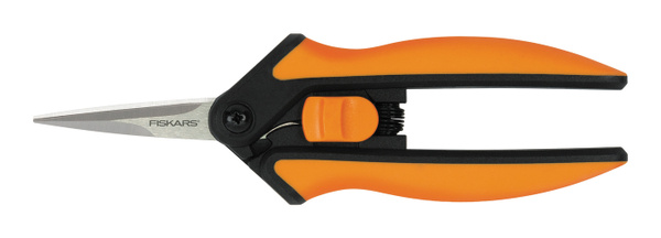 Ножницы для цветов Fiskars Solid SP13 черный/оранжевый (1051600) - купить с доставкой по ...