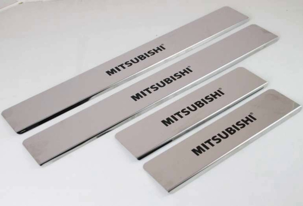Накладки на пороги для Mitsubishi Lancer X (над. краска) / Mitsubishi ...