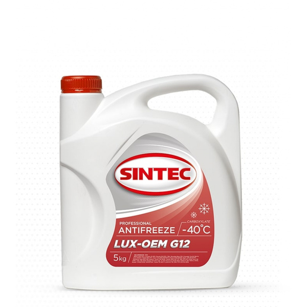 Антифриз SINTEC LUX G12 (красный) 5кг 614500 купить на OZON по низкой ...