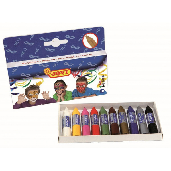 Грим-карандаш, грим-стик, 10 цветов, картон, европодвес, арт. JOVI,176 ...
