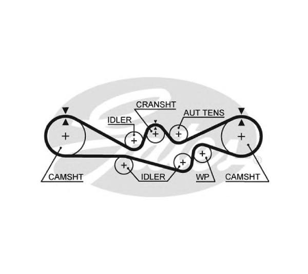 Ремень ГРМ (223 зуб., 27mm) Subaru Forester, Impreza, Legacy - Gates ...