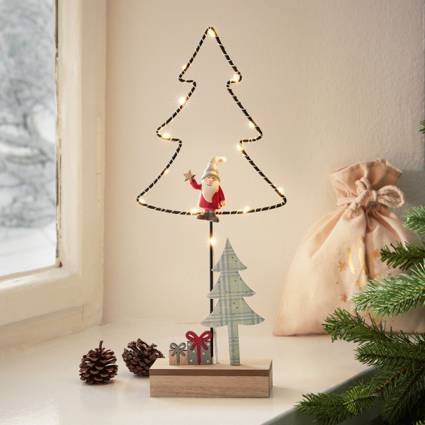 Фигурка светящаяся Ёлка ХИТ - декор 34 см - купить по выгодной цене в интернет-магазине OZON ...