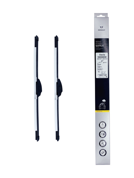 Комплект бескаркасных щеток стеклоочистителя Renault 288901158R ...