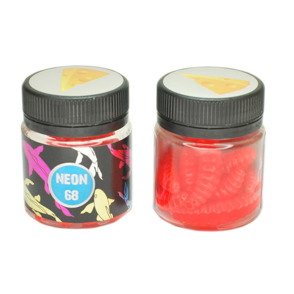 Форелевая силиконовая приманка NEON 68 TROUT Maggot 33 мм. 12 шт ...